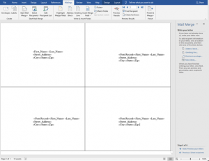 How to Mail Merge with Microsoft Word 2016